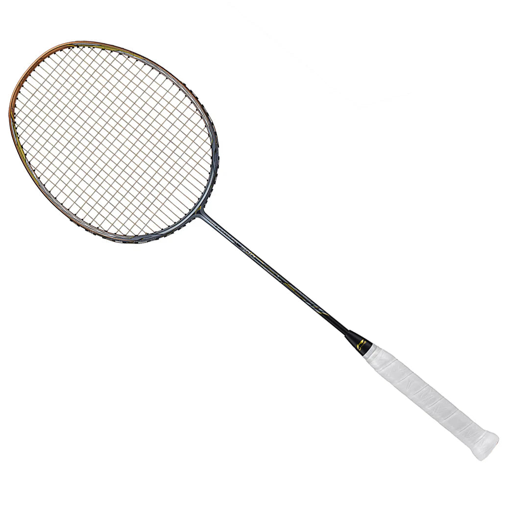 Li-Ning 3D CALIBAR 900 Chen Long Badminton Racket [Gold Grey] (4U/G5 ...